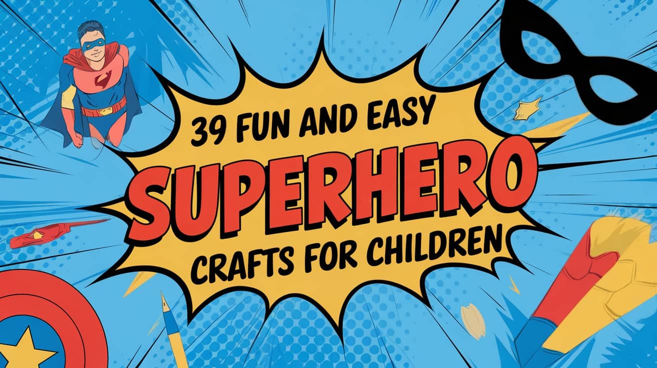 39 Fun and Easy Superhero Crafts for Children - Theresa Reviews