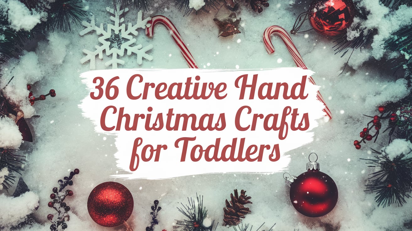 36 Creative Hand Christmas Crafts for Toddlers Aged 2-3 - Theresa Reviews