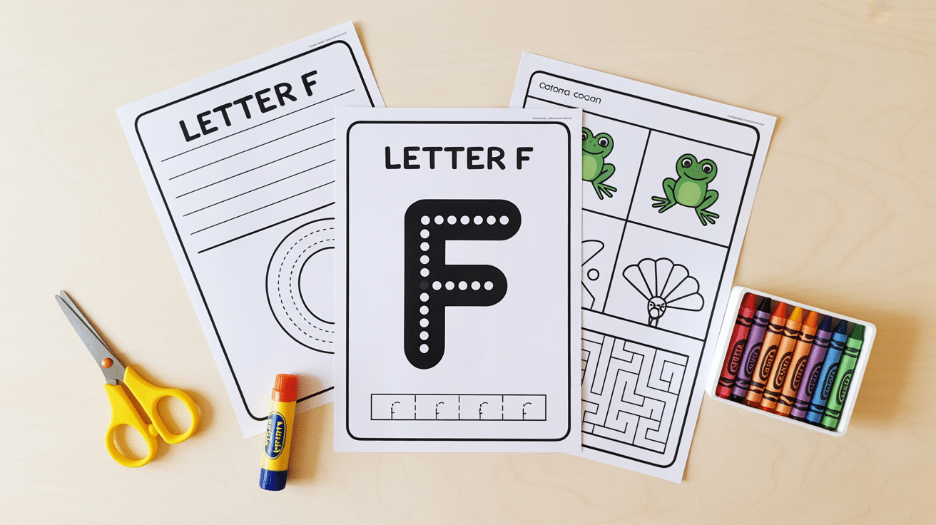 13 Free Letter F Worksheets for Preschool and Kindergarten - Theresa ...